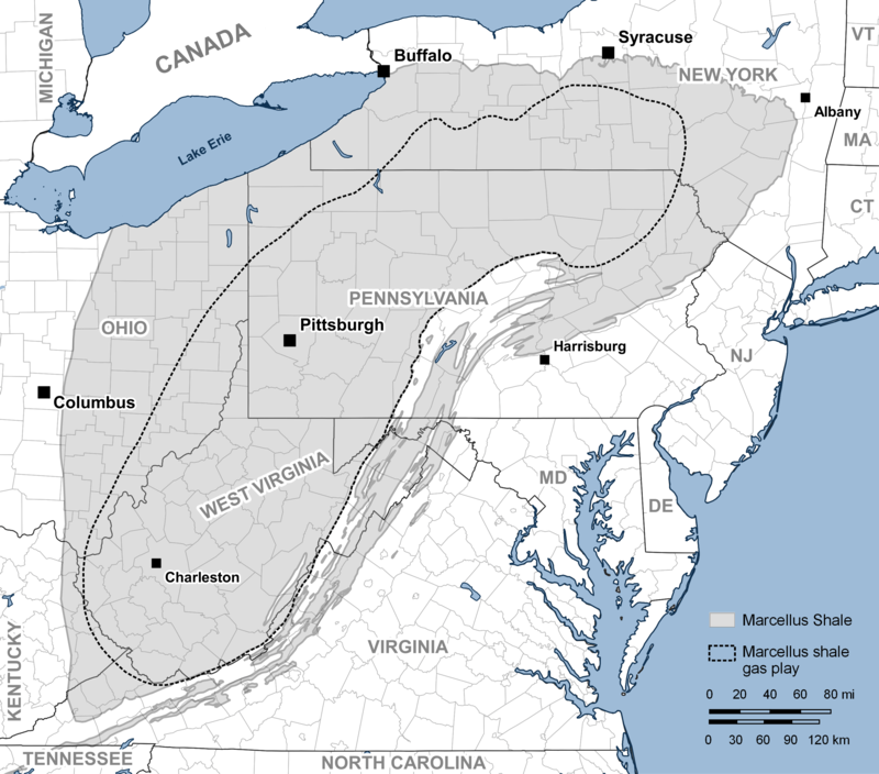Marcellus Natural Gas Wellhead