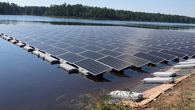 U.S. Army Fort Bragg utilizing 1-MW Floating Solar array installed atop ...